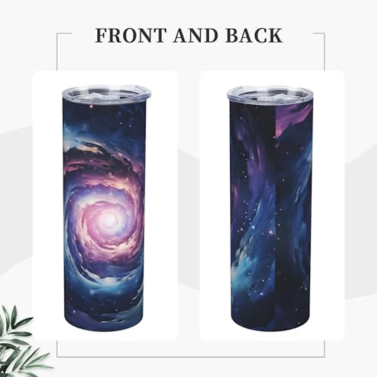 Tangopi Cloud Space Galaxy 20 oz Tumbler with Lid and Straw Insulated Travel Coffee Mug Reusable Spill Proof Coffee Cups Stainless Steel Water Bottle for Hot and Cold Drinks