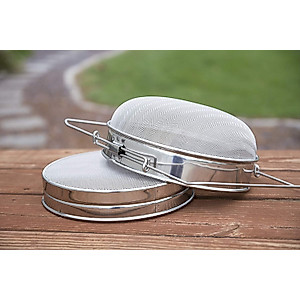 VIVO Stainless Steel Honey Strainer Double Sieve, Bee Keeping Equipment Filter BEE-V101H