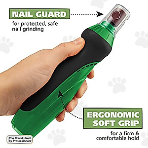 Wahl Lithium Ion Rechargeable Dog Nail Grinder with Concave Rounding Tip and Nail Guard for Increased Safety and Precise Nail Grinding, 3 Hour Run Time - 5975