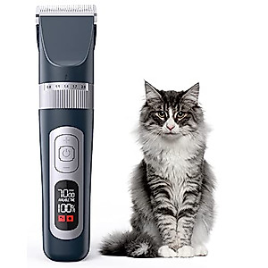 Cat Grooming Clippers for Matted Long Hair,Low Noise Cat Clippers Shaver,4 Speed Cordless Pet Clippers Kit for Cats Dogs and Pets