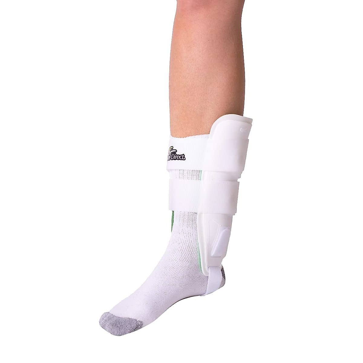 Brace Direct Gel Ankle Brace + Foot Ice Wrap (S/M)-Stirrup Brace & Splint for Ankle Support with Swelling, Inflammation, Acute Ankle Injuries & Chronic Instability