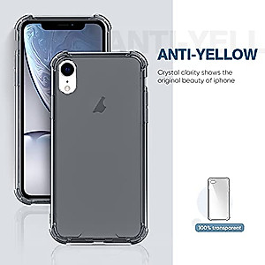 ORIbox iPhone XR Matte Case - Translucent Black, Shock-Absorbent, TPU & Polycarbonate