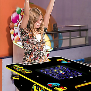 Arcade1Up PAC-MAN Arcade Game Table, Full Home Machine, Black Series Edition