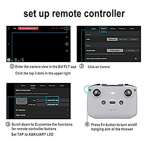 Hanatora Payload Airdrop Release Drop Device for DJI Air 2S,Mavic Air 2 Drone,Clip Delivery Transport Dropper,Wedding Fishing Bait Search & Rescue Kit Accessories