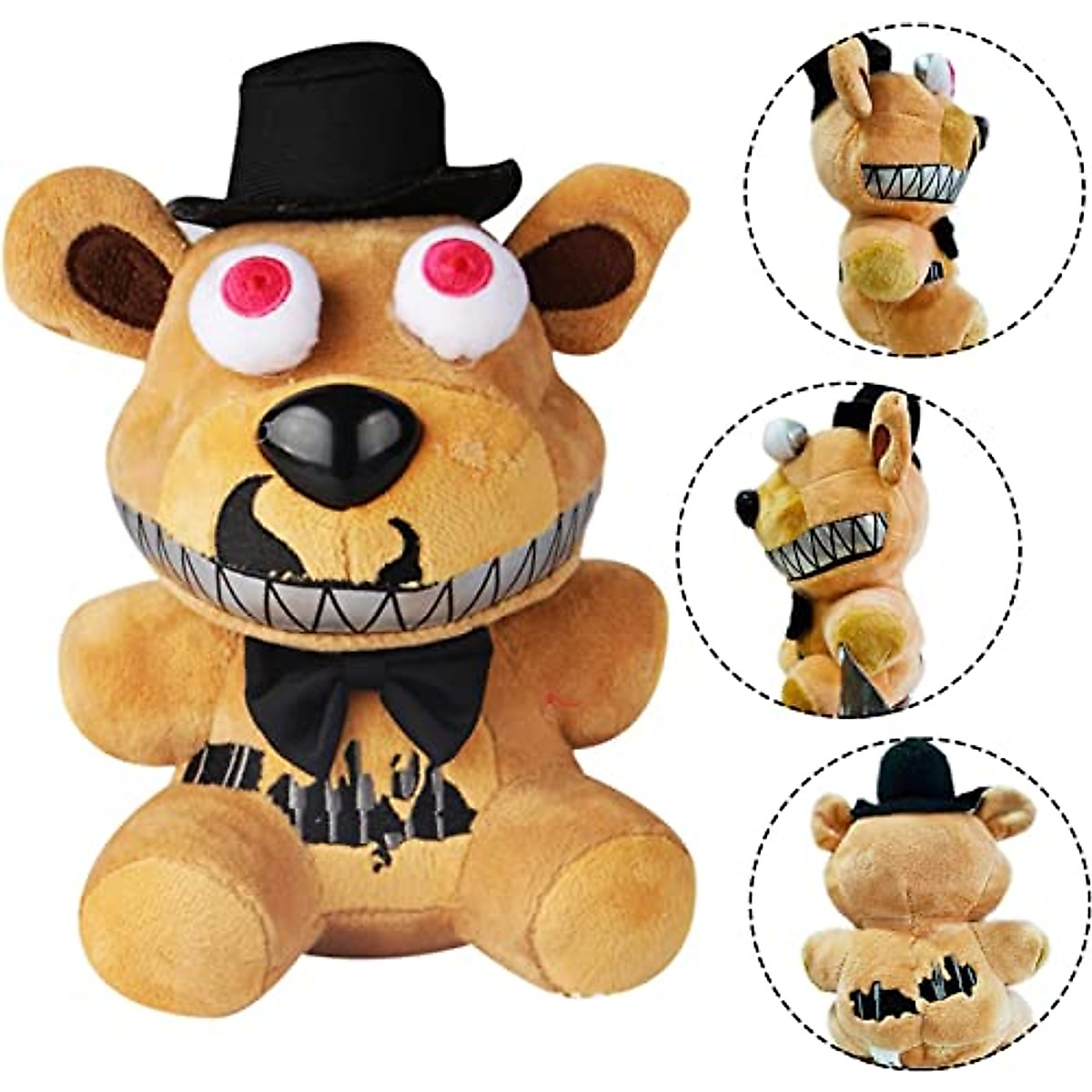 Amriver FNAF Plushies 7inch FNAF Plushies Stuffed Animals Plush Toys - Foxy Plush Bonnie Plush Christmas Stuffed Plush Kids Toy