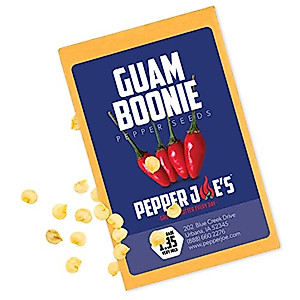 Pepper Joe’s Guam Boonie Pepper Seeds ­­­­­– Pack of 10+ Rare Hot Chili Pepper Seeds – USA Grown ­– Premium Non-GMO Boonie Pepper Seeds for Planting in Your Garden