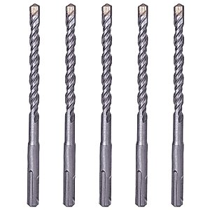 SDS Plus Hammer Drill Bit 5Pcs 3/8 in. x 6 in. Masonry Concrete Rock Drill