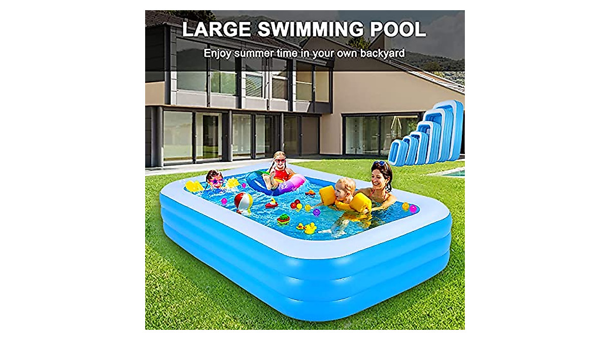 Kaolala Inflatable Family Pool | Durable Swim Center for Kids & Adults