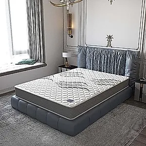 Full Size Mattress, 8 Inch Comfort Cooling Hybrid Mattress in a Box, Memory Foam Individual Pocket Springs, Tight Top Mattress for Motion Isolation&Pressure Relief, CertiPUR-US Certified (Full)