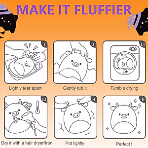 Gudisi Halloween Black Cat Plush Pumpkin Pillow Halloween Decoration and Gift for Kids, Girls & Boys