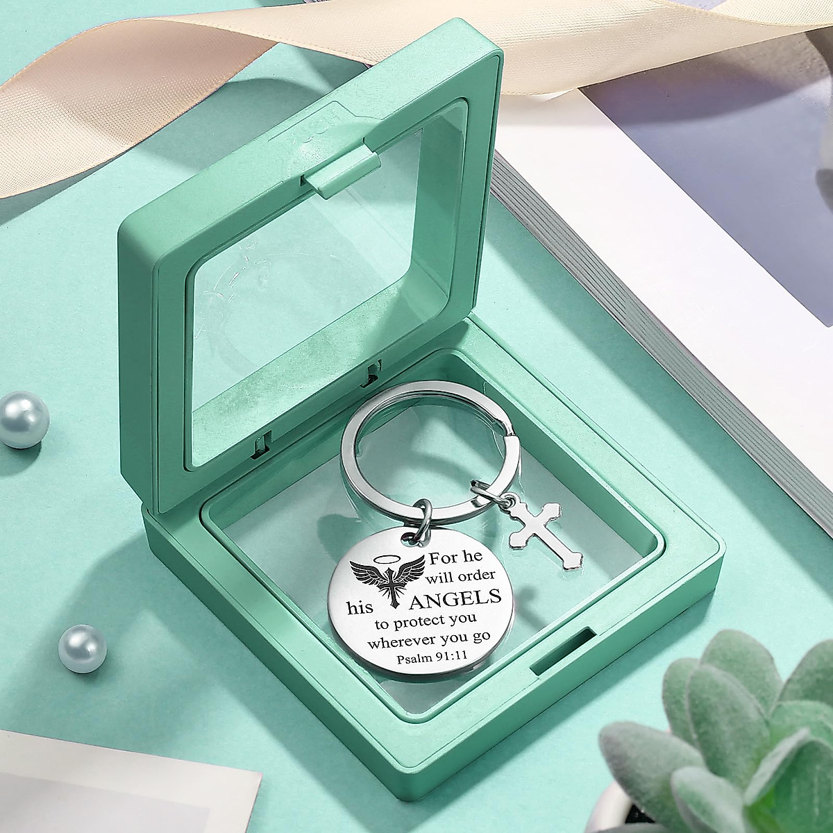 Christian Gifts for Women Faith, Inspirational Religious Gifts for Women, Catholic Spiritual Gifts Mothers Day Birthday Gifts for Women Mom Sister Best Friends Grandma Wife Coworker w/ Canvas Tote Bag