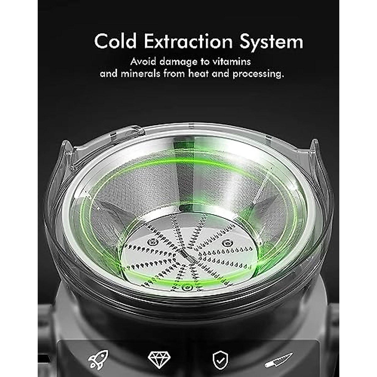 Juicer Machine, SiFENE 500W Centrifugal Juicer Extractor with 3" Wide Feed Chute for Vegetable and Fruit, Juice Maker with 3-Speed Setting, Easy to Clean, BPA Free, Stainless Steel