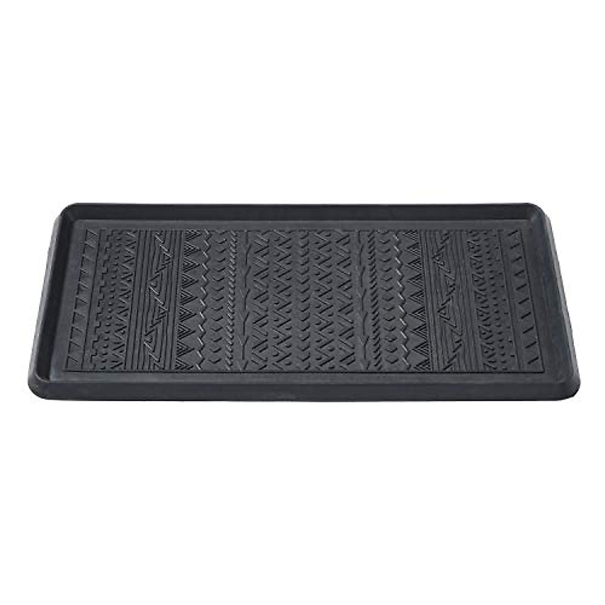 HF by LT Boho Rubber Boot, 32 x 16 inches, One-Piece Seamless Construction, Durable Vulcanized Rubber, Year Round Use Indoors or Outdoors, Black