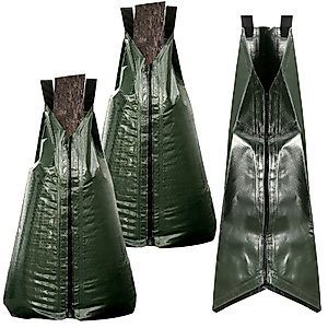 SEHOI 3 Pack 20 Gallon Tree Watering Bag, PVC Tree Drip Irrigation Bags with Zipper, Adjustable Slow Release Watering Bag for Newly Planted or Established Trees