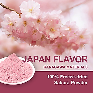 GRELIM Sakura Powder Premium Original Cherry Blossom Powder for Baking,Made in Kanagawa Perfect for Springtime Beverage, 4.23 Oz