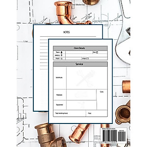 PLUMBER APPOINTMENT BOOK: Professional Planner to keep track of your jobs and contracts | Client Data Log Book | Undated Plumbing Business Organizer | Tool Cover Design