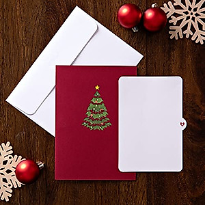 Lovepop Festive Christmas Tree Pop Up Card, 5x7-3D Greeting Card, Pop Up Christmas Cards, Kids Christmas Card, 3D Holiday Card, Winter Cards