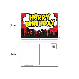 Teacher Created Resources Superhero Happy Birthday Postcard (5605)