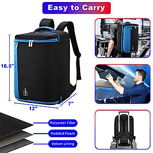 PS5 Backpack Travel Bag Slim - 15.6" PS5 Backpack Bag, PS5 Carrying Case Travel Bag, PS5 Backpack Compatible with Playstation 5 Disc/Digital/Slim Edition Console, Controller, Base, Game Discs, Laptop