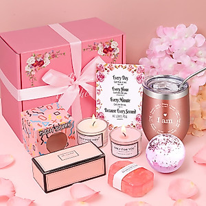 Wallcup Easter Christian Gifts for Women, Inspirational Birthday Gift Basket for Woman Faith, Spiritual Religious Gift Sets for Mom Friend Sister Teen Mothers Her … (Christian Gifts)