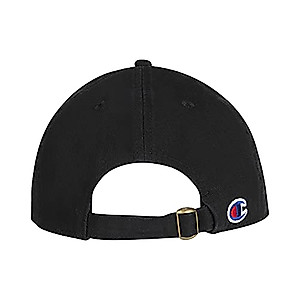 Champion unisex adult Ameritage Dad Adjustable Cap Headband, Medium Black, One Size US