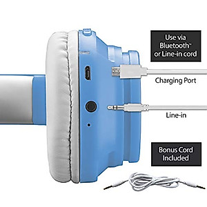 eKids Frozen 2 Wireless Bluetooth Portable Kids Headphones with Microphone, Volume Reduced to Protect Hearing Rechargeable Battery, Adjustable Kids Headband for School Frustration Free Packaging