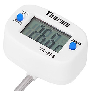 2Pcs Food Cooking Thermometer TA288 Long Probe Digital Meat Temperature Measuring Device for Kitchen BBQ and Grill, -50-300℃