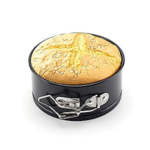 Tellshun 4 Inch Springform Pan Mini Baking Mold Round Leakproof Nonstick Removable Bottom Bakeware for Mini Cheesecakes, Pizza, and Quiches (1, 4 Inch)