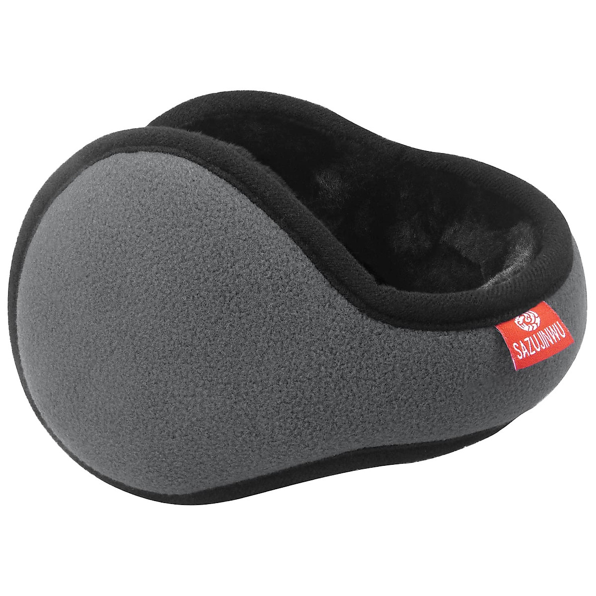 sazujinwu Winter Earmuffs for Men Unisex Fold Fleece Ear Muffs Women`s Ear Warmer Back Neck Earmuff