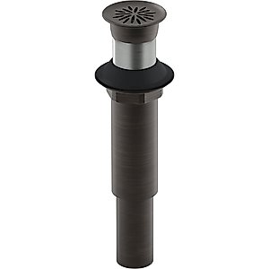 Kohler K-7107-2BZ Grid Bath Sink Drain w/Flower Design Oil Rubbed Bronze