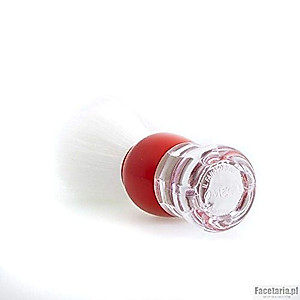 Omega Shaving Brush # 90072 100% Synthetic Syntex RED