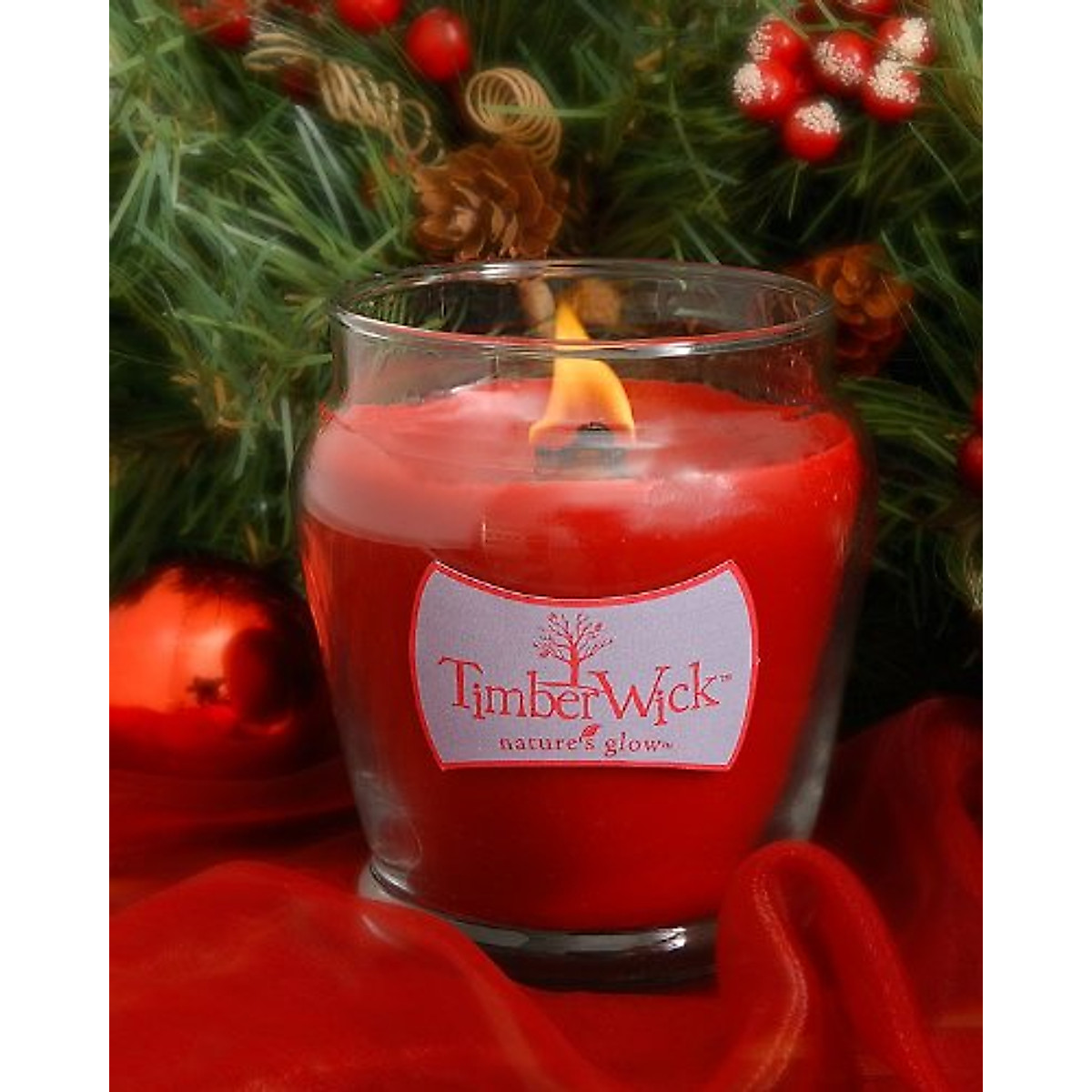 Hanna's Candle Company 100463 Timber Wick Candle with Wooden Lid, 9.25-Ounce, Cinnamon Sugar