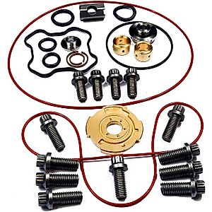 1994-2003 Ford 7.3L Powerstroke Turbo Upgraded Rebuild Kit 360° Thrust for Garrett GTP38 & TP38 | Installation Instructions Included