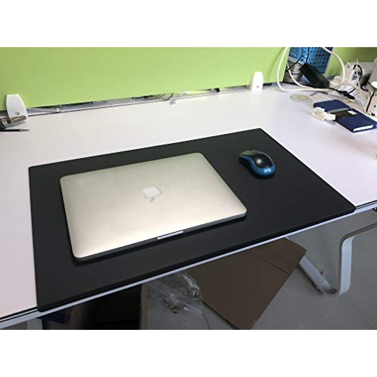 Safety Office Desk Pad Table Pad Blotter Protector Waterproof PU Surface Mouse Writing Mat with Full Lip