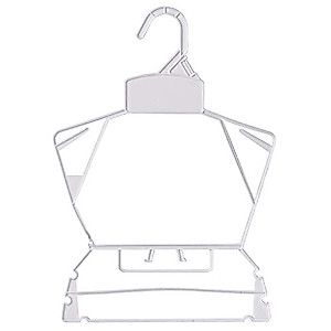 Economy White Children's Plastic Clothing Hanger Set - Case of 250