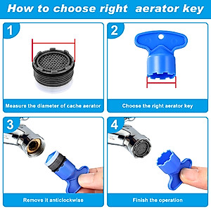 28 pcs Faucet Cache Aerators with 5 Pcs Faucet Aerator Key Cache Aerators Replacement Inserts for Sink M16.5 18.5 21.5 24 mm for Bathroom or Kitchen