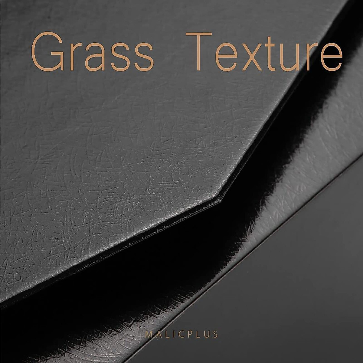 MALICPLUS Gift Box with Lid, Large Christmas Gift Box 9x9x3.4 Inches, Black Gift Box, Groomsman Proposal Box with Magnetic Closure for Thanksgiving Day (Grass Texture Black)