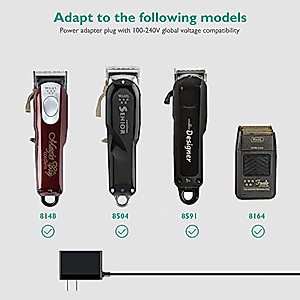 for Wahl Magic Clipper Cordless Charger, Lnauy Charger Compatible with Wahl 8148 8504 8164 8591 Trimmer 4V 5 Star Hair Clipper Shaver 1919 100 Year Clipper Power Supply Adapter Cord