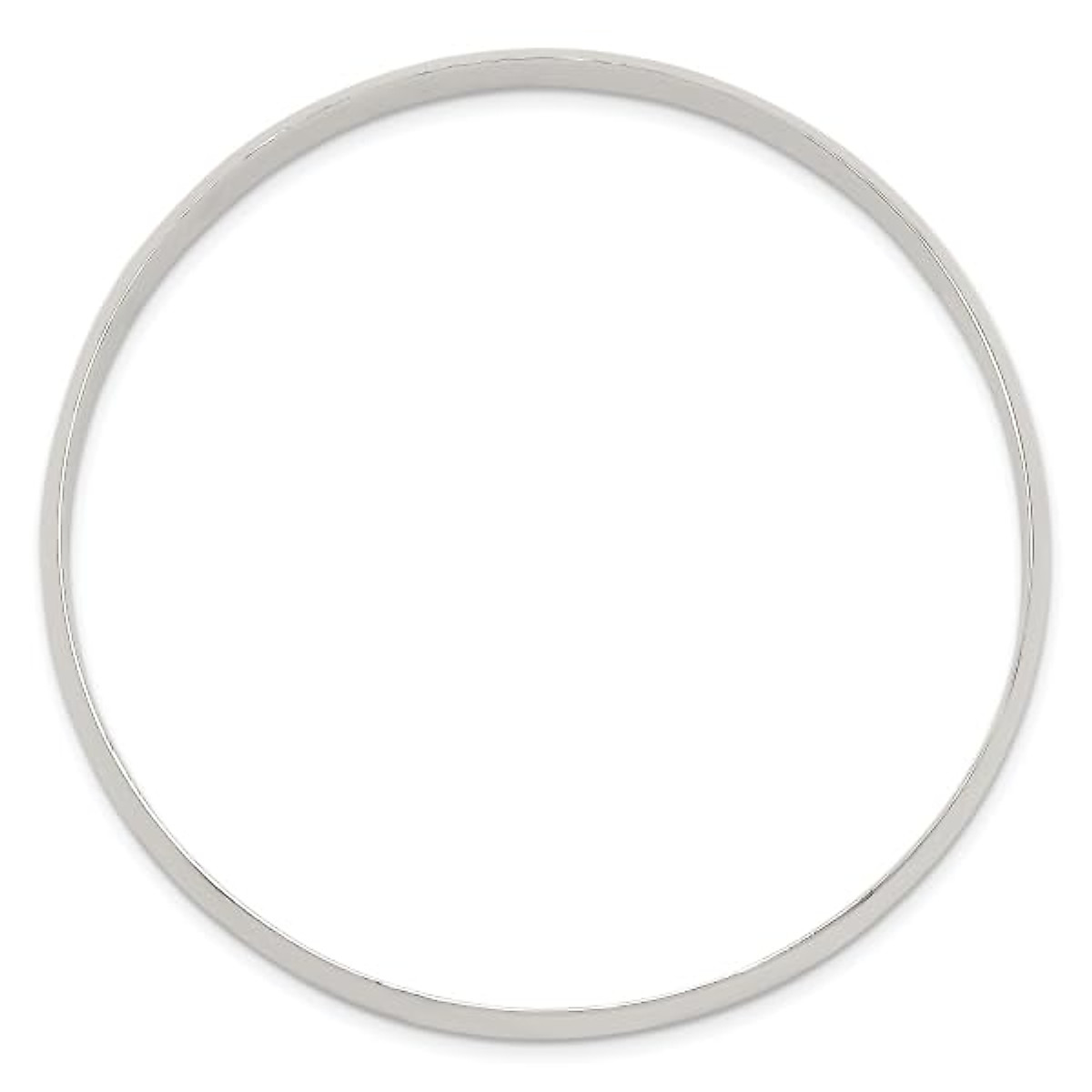 IceCarats 925 Sterling Silver 7mm Slip On Bangle Bracelet