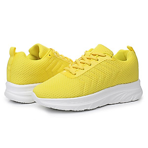 Cull4U Women's Yo-Slip Walking Shoes (7 M US,Yellow)