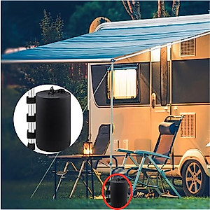 Canopy Water Weight Bag,88 LBS Water Tent Weights Set of 4 Leg Weights for Pop Up Canopy,Canopies,Tent,Gazebo (10L-Black-4pcs)