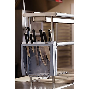 San Jamar STK1008 Saf-T-Knife Assembled Station, 15" Width x 15" Height x 4-1/4" Depth