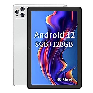 ITDULCET Android 12 Tablet 10 inch Tablet, 8GB+128GB Tablet, 2TB Expand 4 Core Android Tablet, 2.4Ghz & 5G WiFi, 1920 * 1200 IPS, 8000mAh Fast Charge, Bluetooth 5.0, GPS, 5MP+13MP Dual Camera