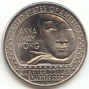 2022 P American Women, Washington Anna May Wong Quarter Uncirculated