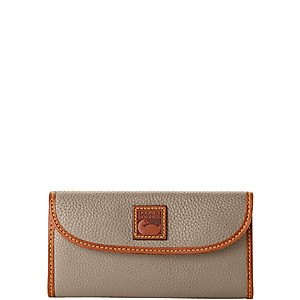 Dooney & Bourke Wallet, Pebble Grain Continental Clutch Wallet - Taupe