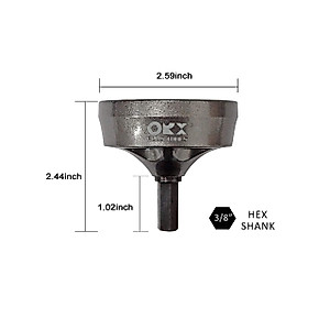 ORXPLUS Tools 2 PCS Deburring External Chamfer Tool, Tungsten Blade, Deburring Drill Bit, Remove Burr Tools