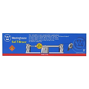 Westinghouse 140000 Lighting 0140000 Saf-T-Brace for Ceiling Fans, Metalic