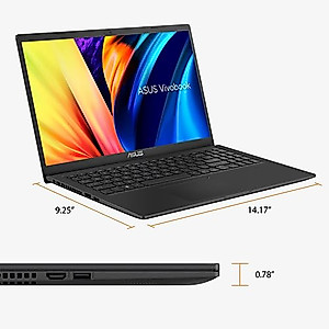 ASUS Vivobook 15 F1500EA 2023 Laptop ~ 15.6" FHD 1920x1080 IPS ~ Intel Core i5 1135G7~12GB DDR4~1TB M.2 NVMe ~ Wi-Fi 5 ~ Windows 11 Home ~ Indie Black ~ TLG 32GB USB