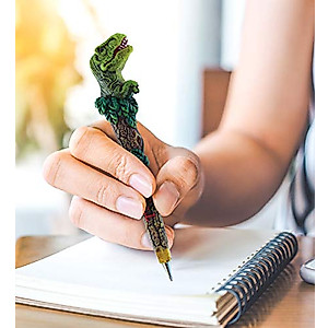 Planet Pens Tyrannosaurus Rex Novelty Pen - Cute Funny Pens for Kids, Teens and Adults, Fun Cool Ball Point Pen for School Writing and Unique Office Supplies, Dino Pen Gift for Men and Women - 6 Inch