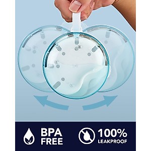 Denture Case, Definitely No-Leak Denture Bath Box for Traveling Perfectly, Denture Cup with Strainer & Magnetic Mirror, Completely Clean Care for Retainer, Mouth Guard, & Denture